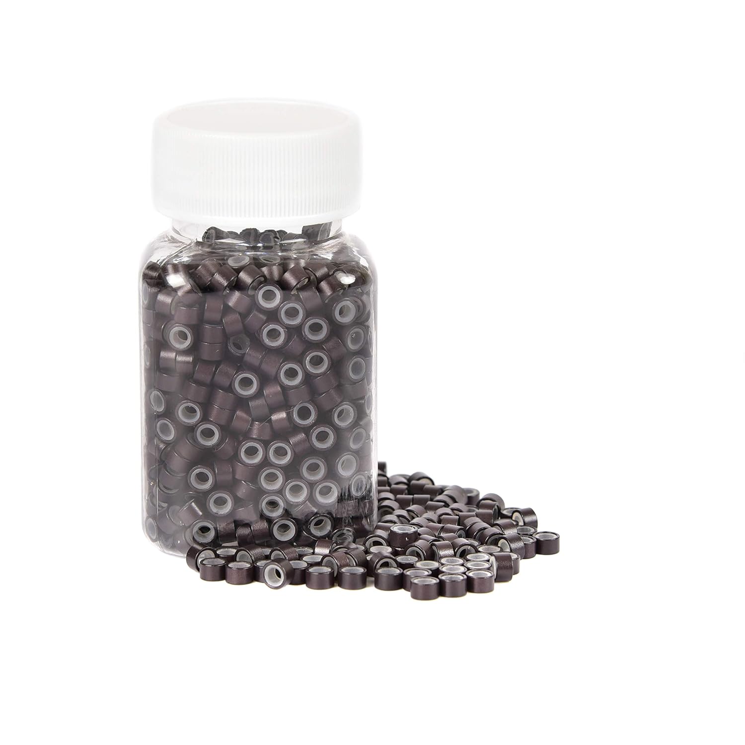 Amazon.com: 1000Pcs Premium Silicone Micro Link Rings 5mm Lined Beads ...
