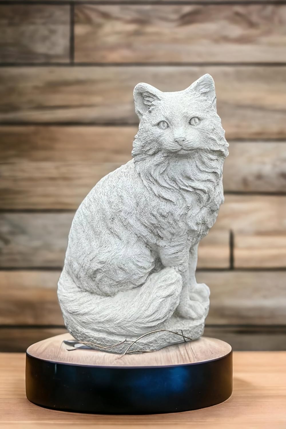 Amazon.com: Concrete cat Figure Sitting cat Statue Outdoor pet Memorial ...