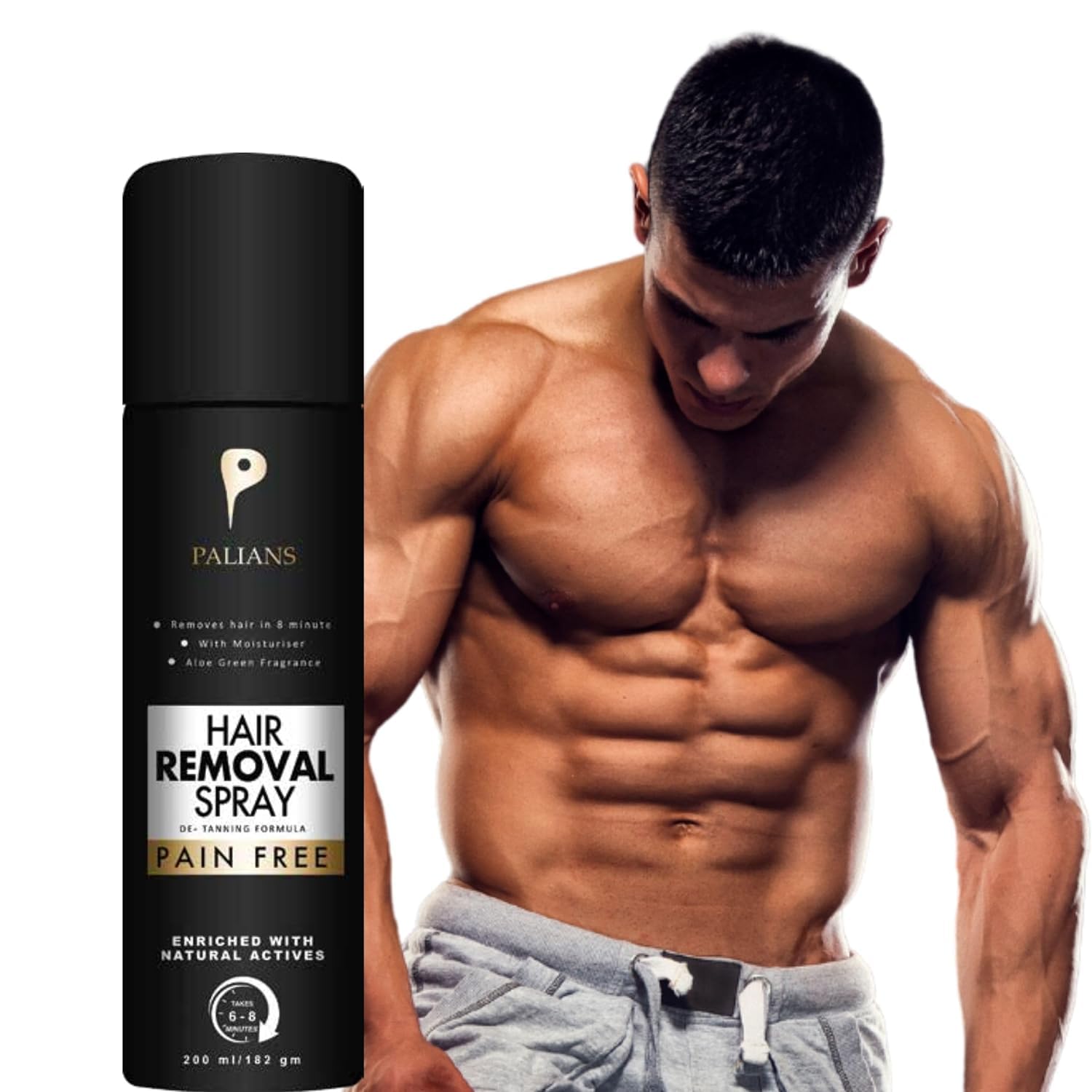 Amazon.com : Hair Removal Spray For Men - Effortless, Smooth Skin in ...