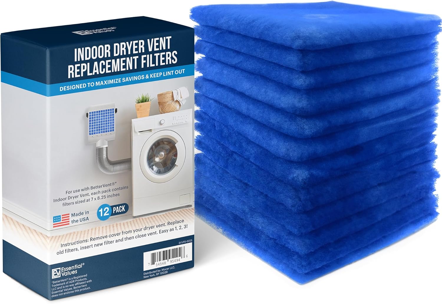 Amazon.com: Essential Values 12 Pack Dryer Filter Replacement ...