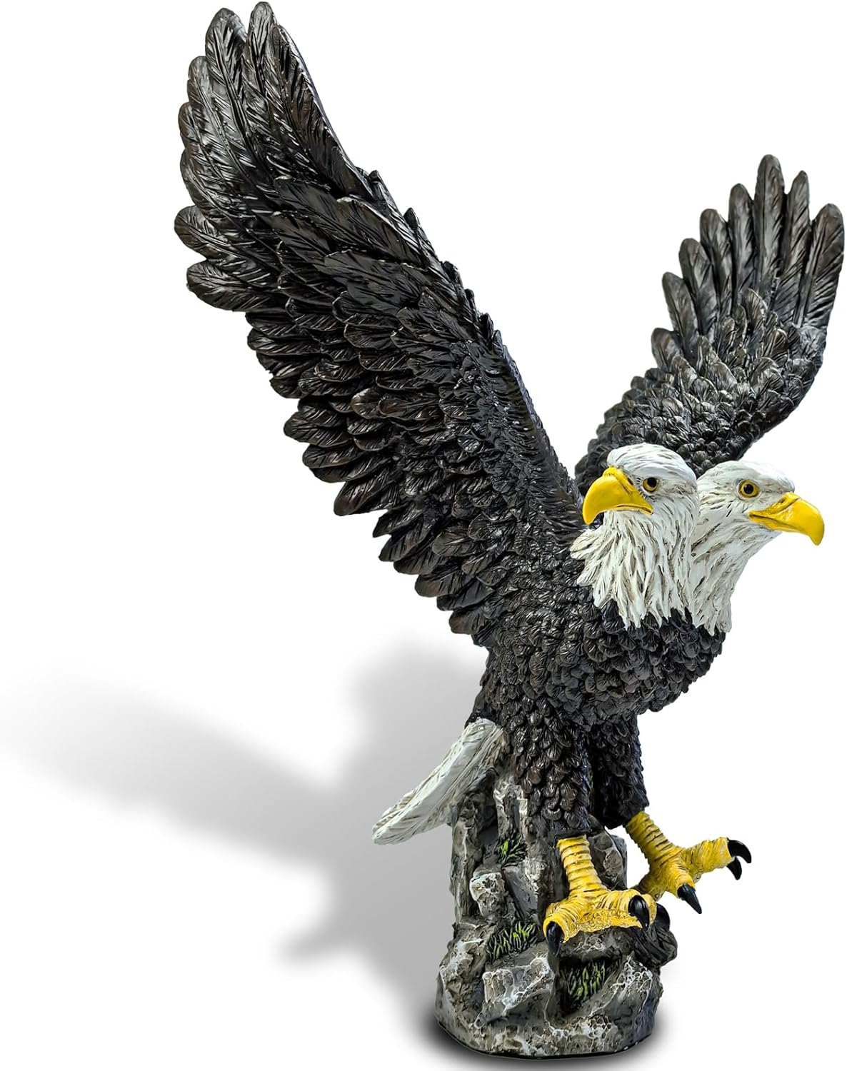Amazon.com: RAYSLIT Eagle Flag Pole Topper Hand-Painted Design, Double ...