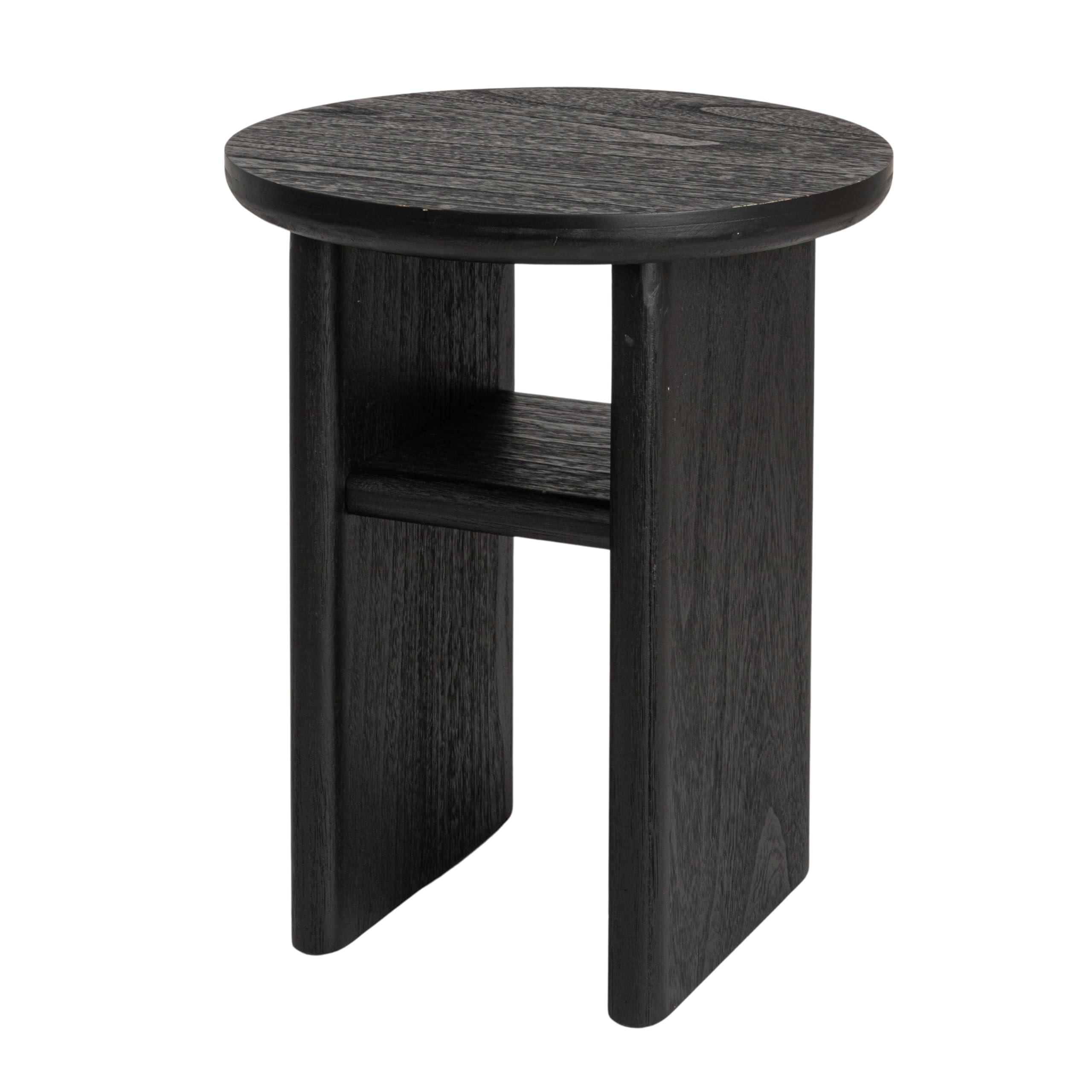 Amazon.com: Creative Co-Op Sturdy Firwood Side Table, Black : Patio ...
