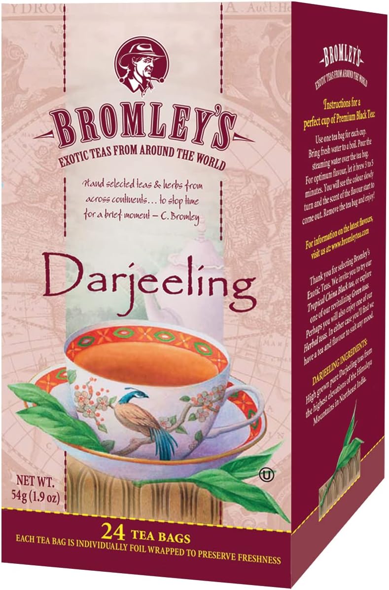 Amazon.com : Bromley's Darjeeling Tea, 24 Count : Grocery & Gourmet Food
