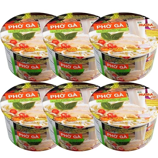 Amazon.com : MAMA PHO GA Instant Chicken Flavour Rice Noodle Bowl ...