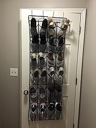 Amazon.com: KEEPJOY 28 Pockets Hanging Shoe Organizer, Over the Door ...