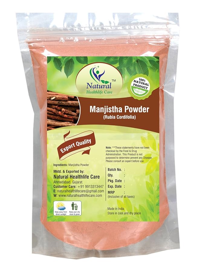 Amazon.com: 100% Pure Natural Manjistha Root Powder(Rubia Cordifolia ...