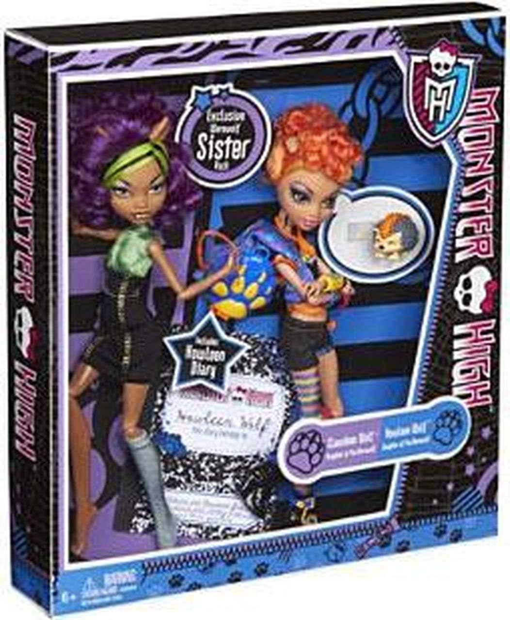 New Monster High Exclusive 2-Pack The Werewolf Sisters (Includes ...