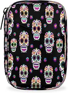 Amazon.com: Pill Organizer Box Skeleton Flower Halloween 7-Day Weekly ...
