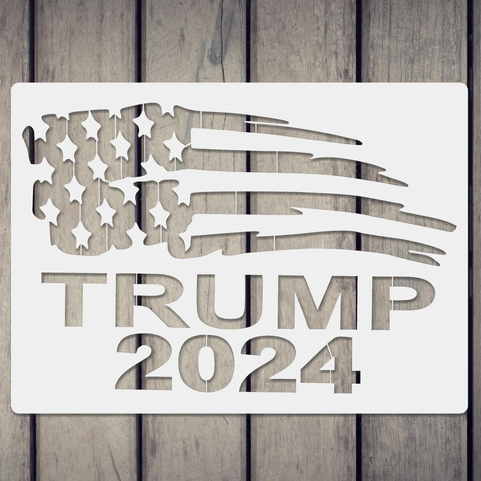 Amazon.com : Trump 2024 Stencil US Flag Temlate Stencil for Painting on ...