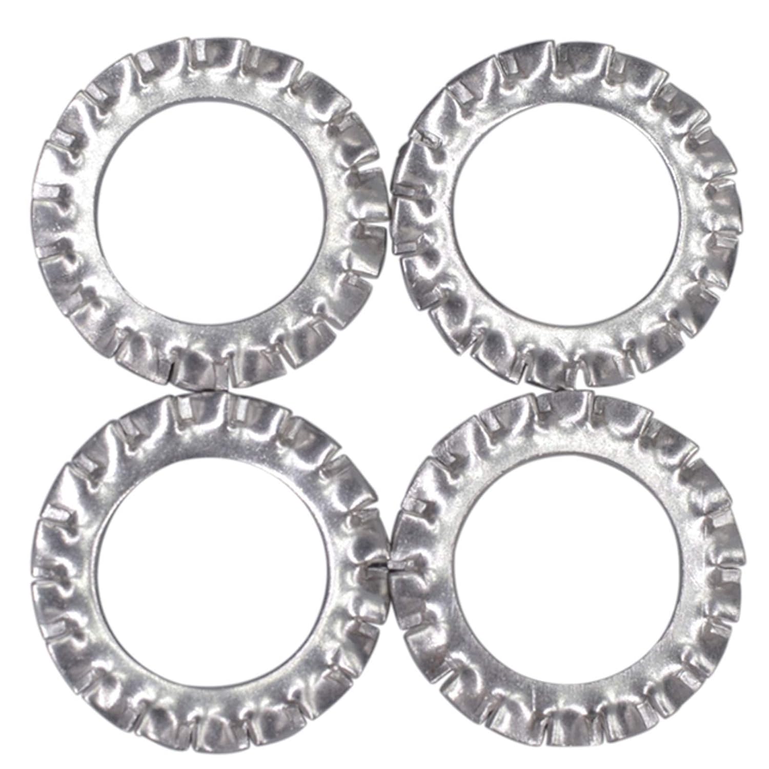 Amazon.com: M10 304 Stainless Steel External Tooth Star Lock Washers ...
