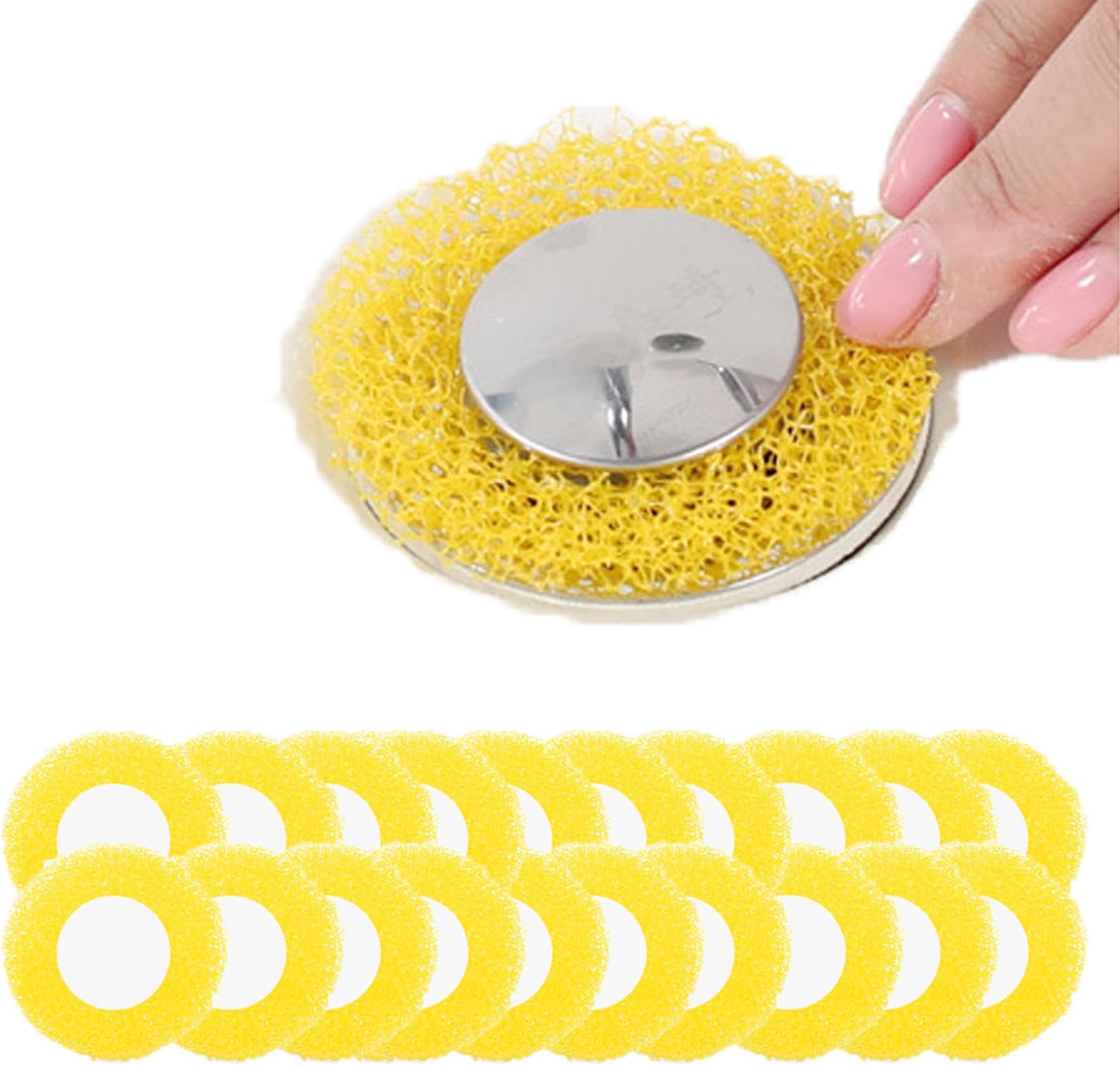 YUEYAW 24pcs Small Caliper pop up Sink Drainage Spring Filters ...