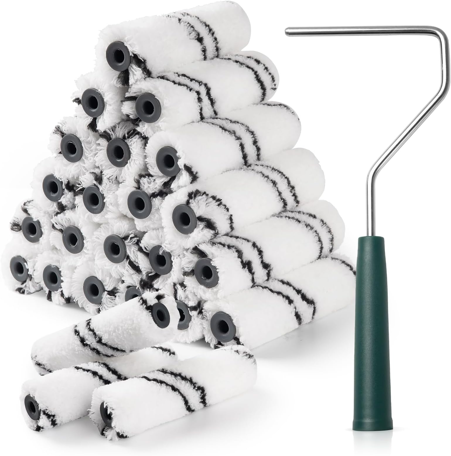 Magimate Small Paint Roller Set 4 inch Painting Rollers for Walls and ...