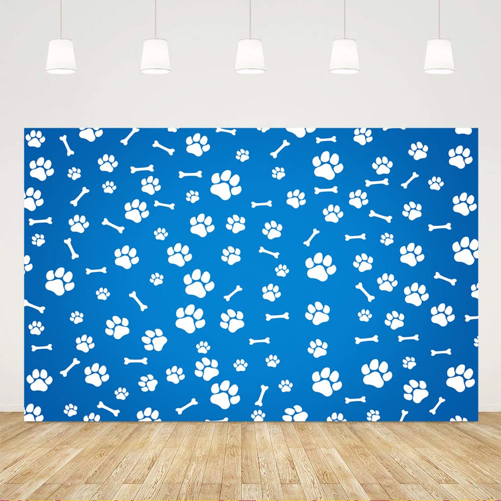 Blue Dog Bone Background