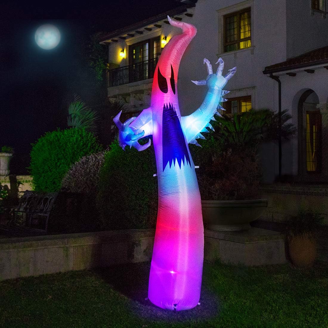 Amazon.com: Occasions 5 Foot Pre Lit LED Giant Self Inflatable Color ...