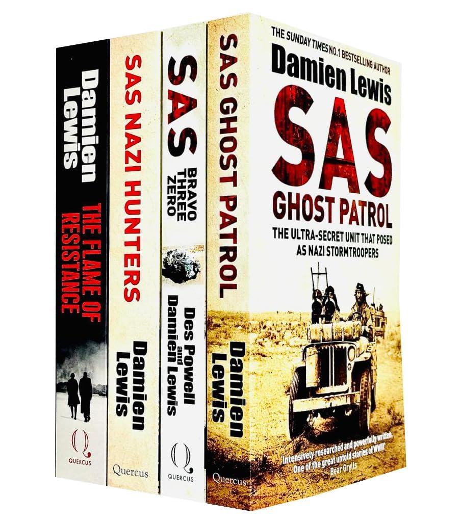Damien Lewis 4 Books Collection Set (SAS Ghost Patrol, SAS Bravo Three ...