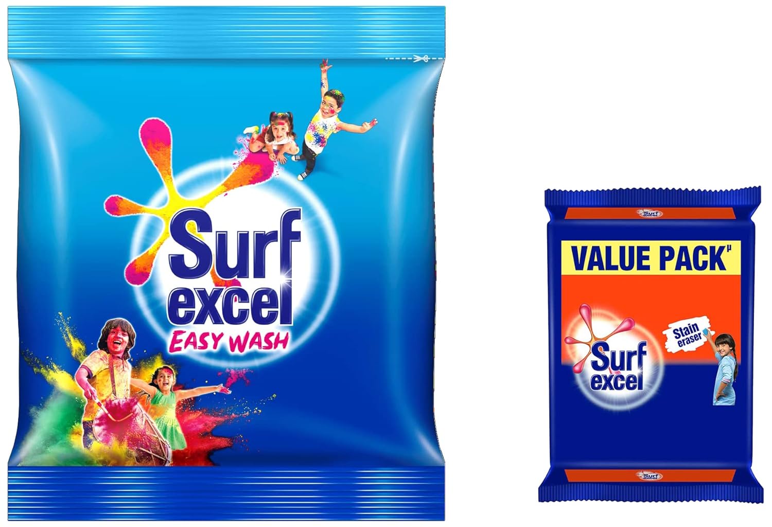 Surf Excel Easy Wash Detergent Powder, 3 kg & Surf Excel Detergent Bar ...