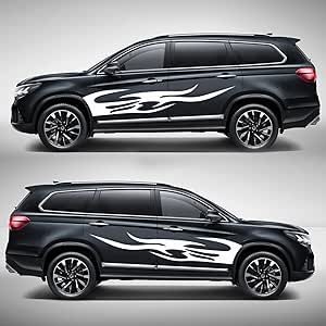 Amazon.com - Flame Graphic Car Body Decals Flame Racing Sports Car ...