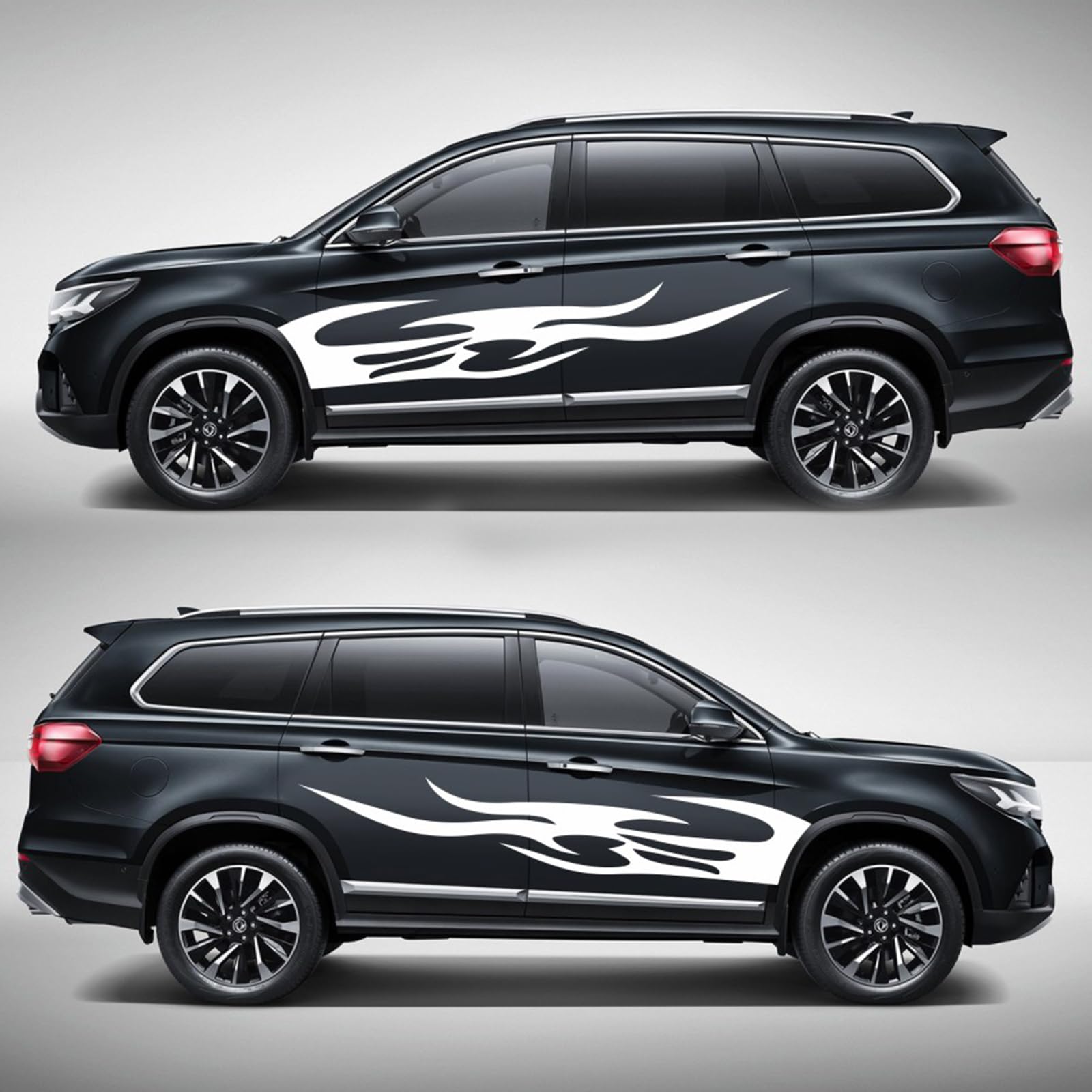 Amazon.com - Flame Graphic Car Body Decals Flame Racing Sports Car ...