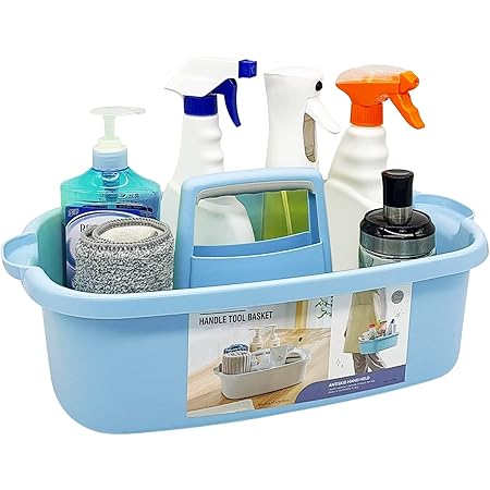 Amazon.com: Casabella Plastic Multipurpose Cleaning Storage Caddy with ...