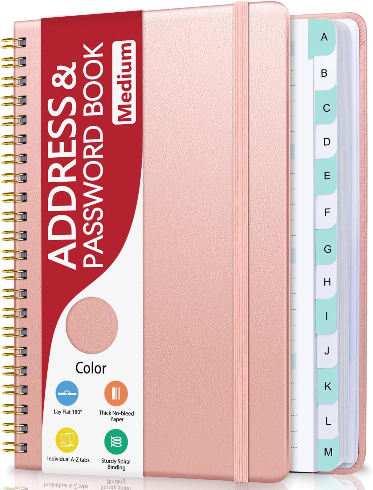 Amazon.com : Address Book with Alphabetical Tabs, Hardcover Phone Book ...