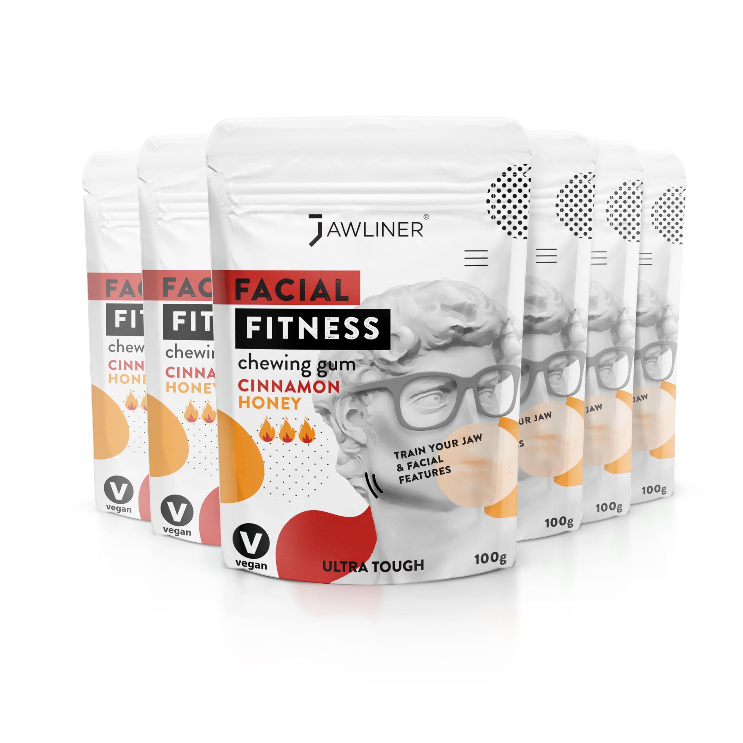 Buy JAWLINER Fitness Chewing Gum (12 months pack) Jawline Gum - Sugar ...