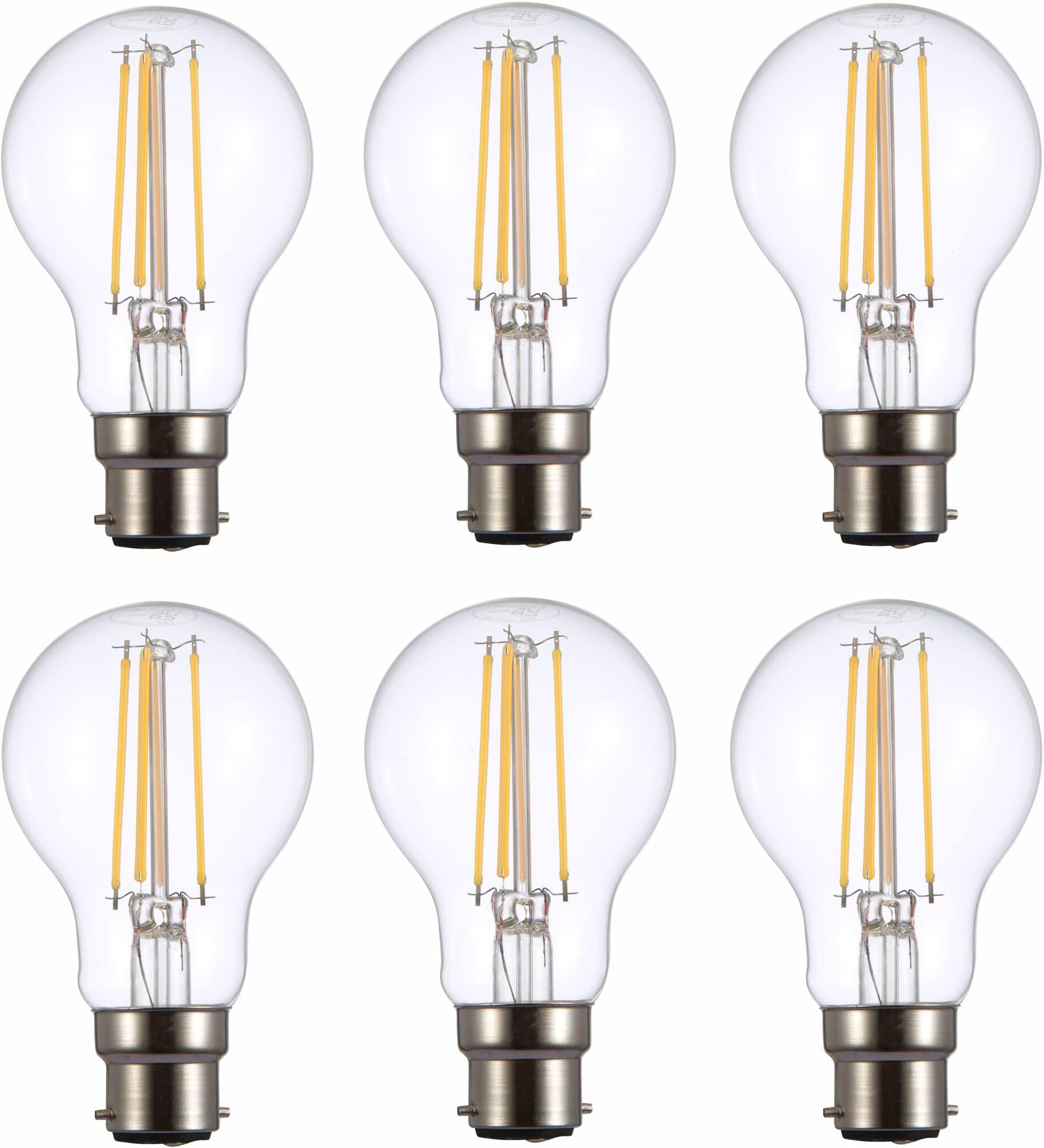 10x 100 Watt Clear Light Bulbs GLS Lamps - BC/B22 Bayonet Base-240V ...