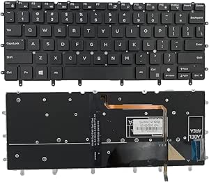 Amazon.com: Tiugochr Laptop Replacement US Layout with Backlight Keyboard for Dell Inspiron 13 ...