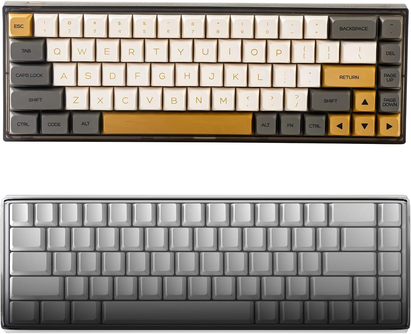 Amazon.com: YUNZII KC68 Hot Swappable Mechanical Keyboard (Gateron ...