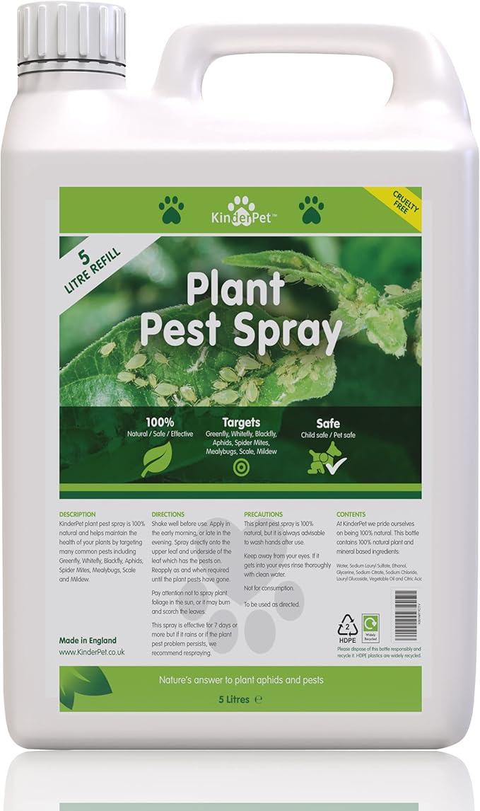 KinderPet Natural Organic Plant Spray 5L Refill Flowers Fruit ...