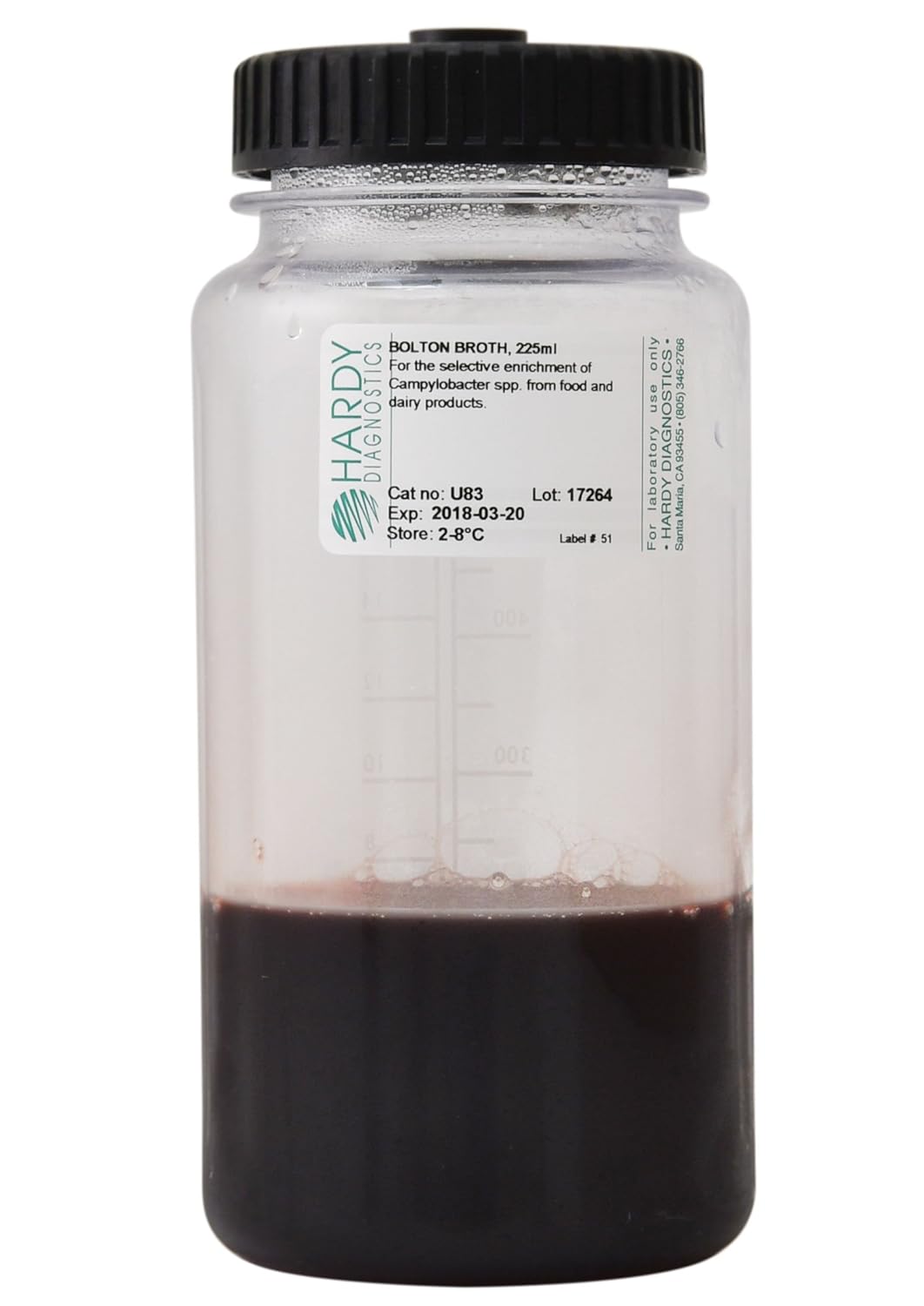 Bolton Broth, 225ml Fill, 500ml Polycarbonate Wide Mouth Bottle, Order ...