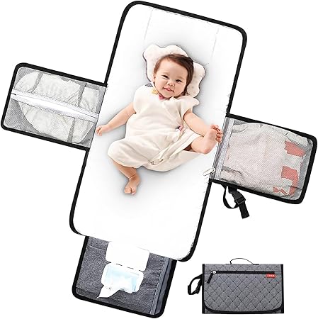 Lekespring Foldable Baby Changing Mat - Travel Waterproof Portable Baby ...