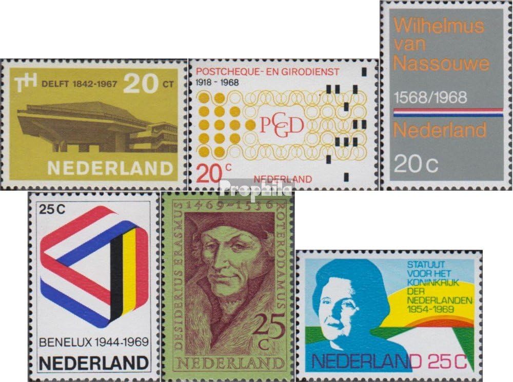 Amazon.com: Netherlands 871,893,901,926,927,933 (Complete.Issue.) 1967/ ...