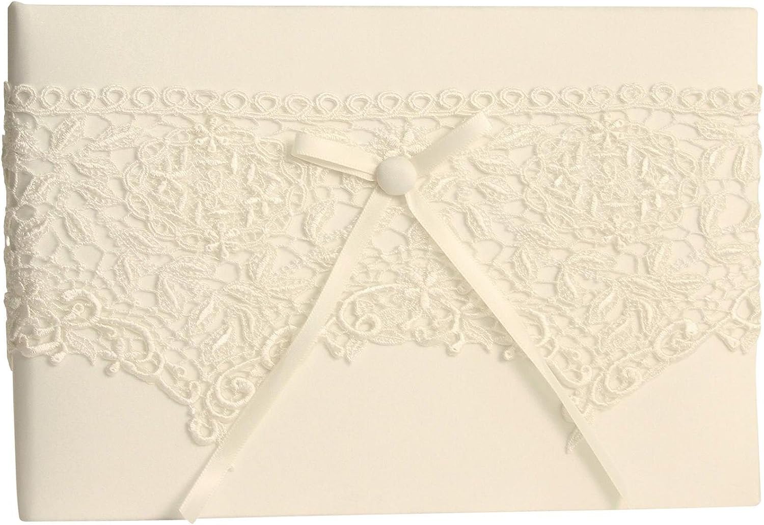 Amazon.com: Ivy Lane Design Vintage Lace Guest Book, Ivory : Home & Kitchen