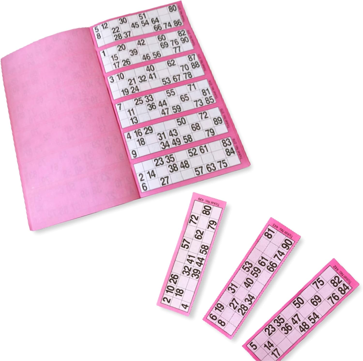 1x Bingo Tickets Book `100 Sheets/6 Tickets Each Kids Adult Activity ...