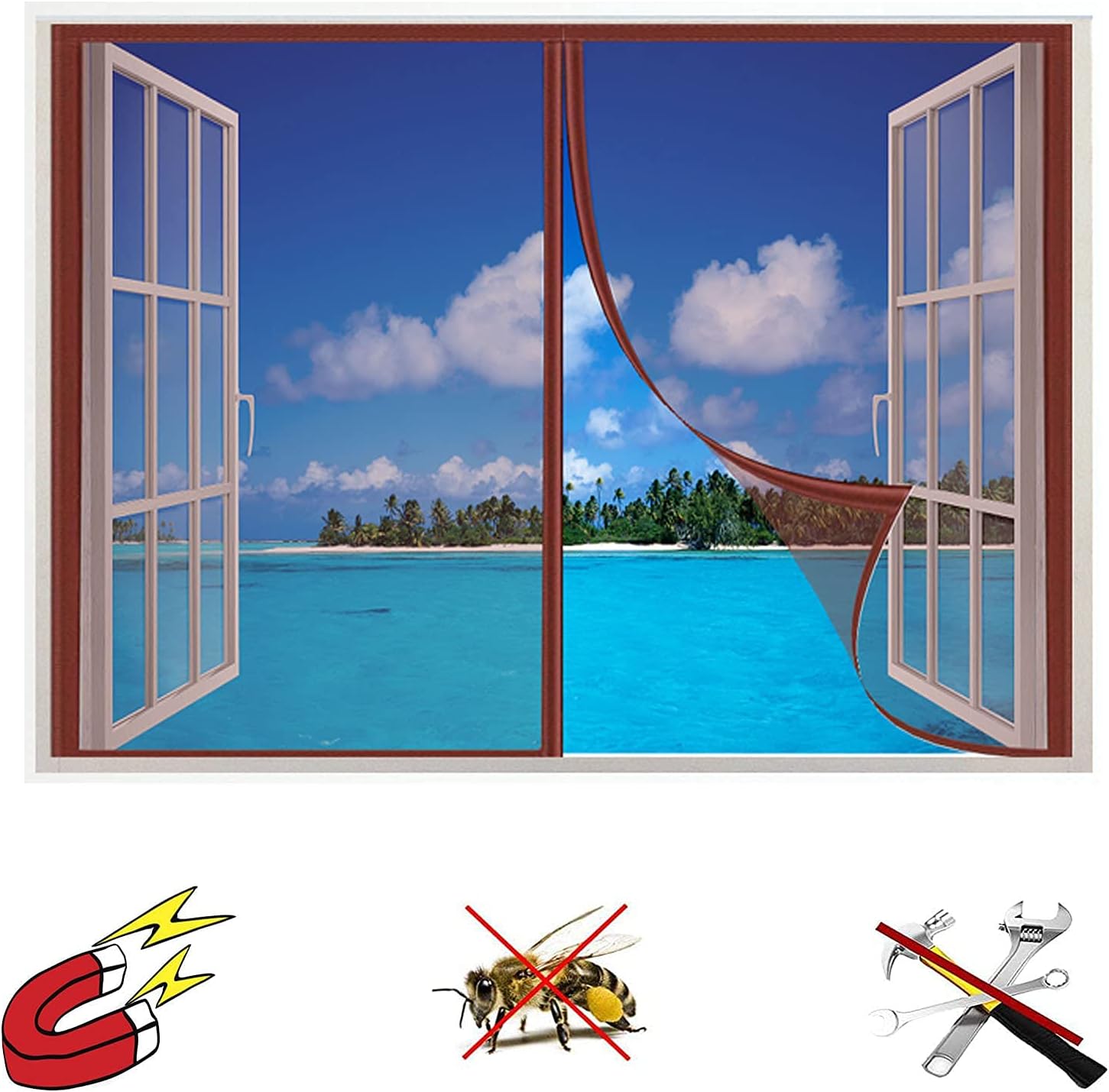 Magnetic Window Screen,Magnetic Fly Screen Windowmesh, Mesh Window ...