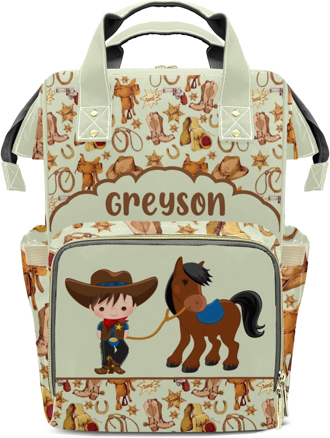 Amazon.com: EasyeeUMe Western Vintage Cowboy Life Personalized Large ...