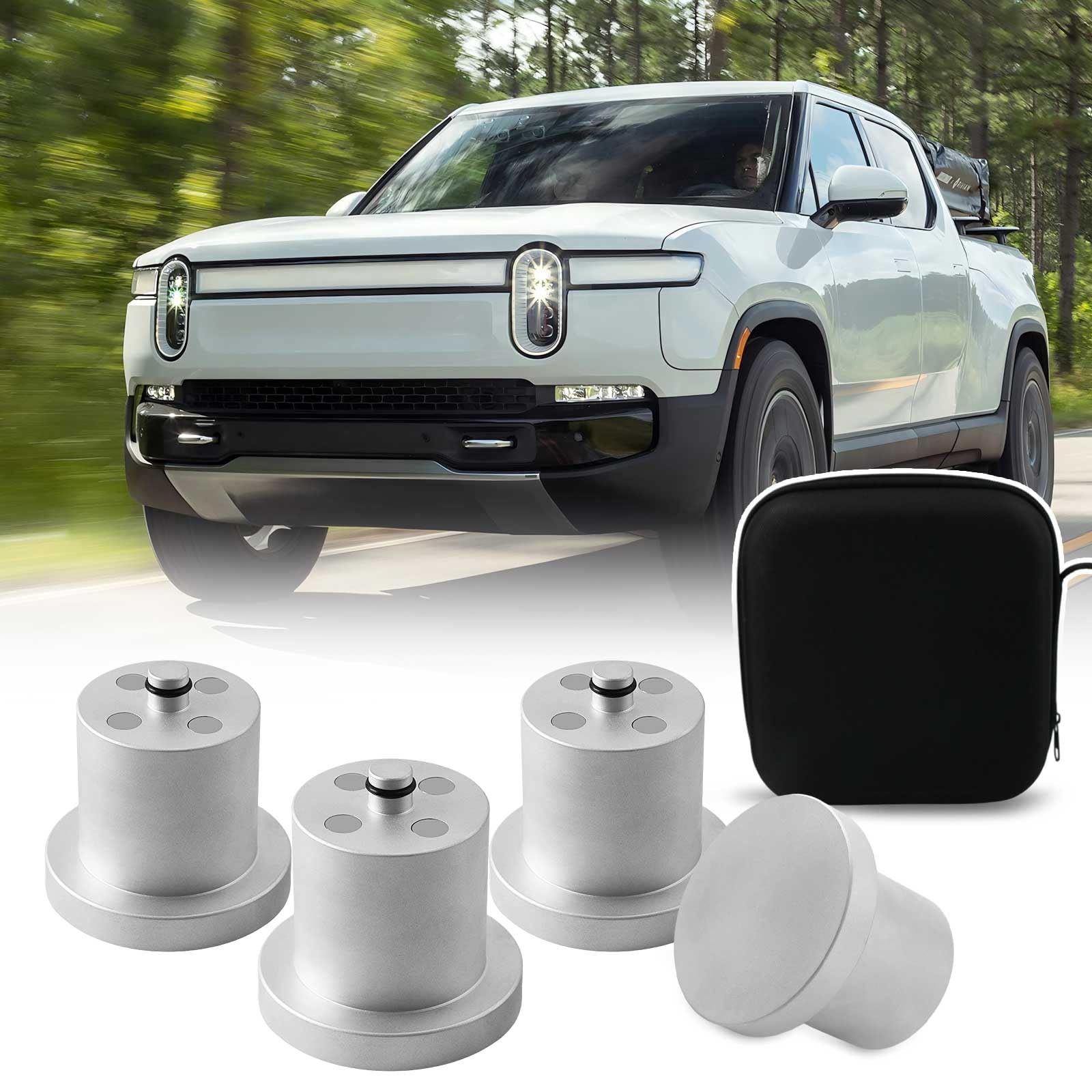 Snapklik.com : For Rivian Jack Puck Lifting Pucks Rivian R1t R1s ...