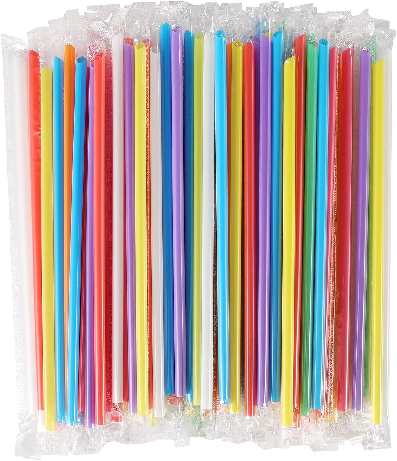 Amazon.com: [Individually Wrapped] 100 Pcs Colorful Flexible Plastic ...