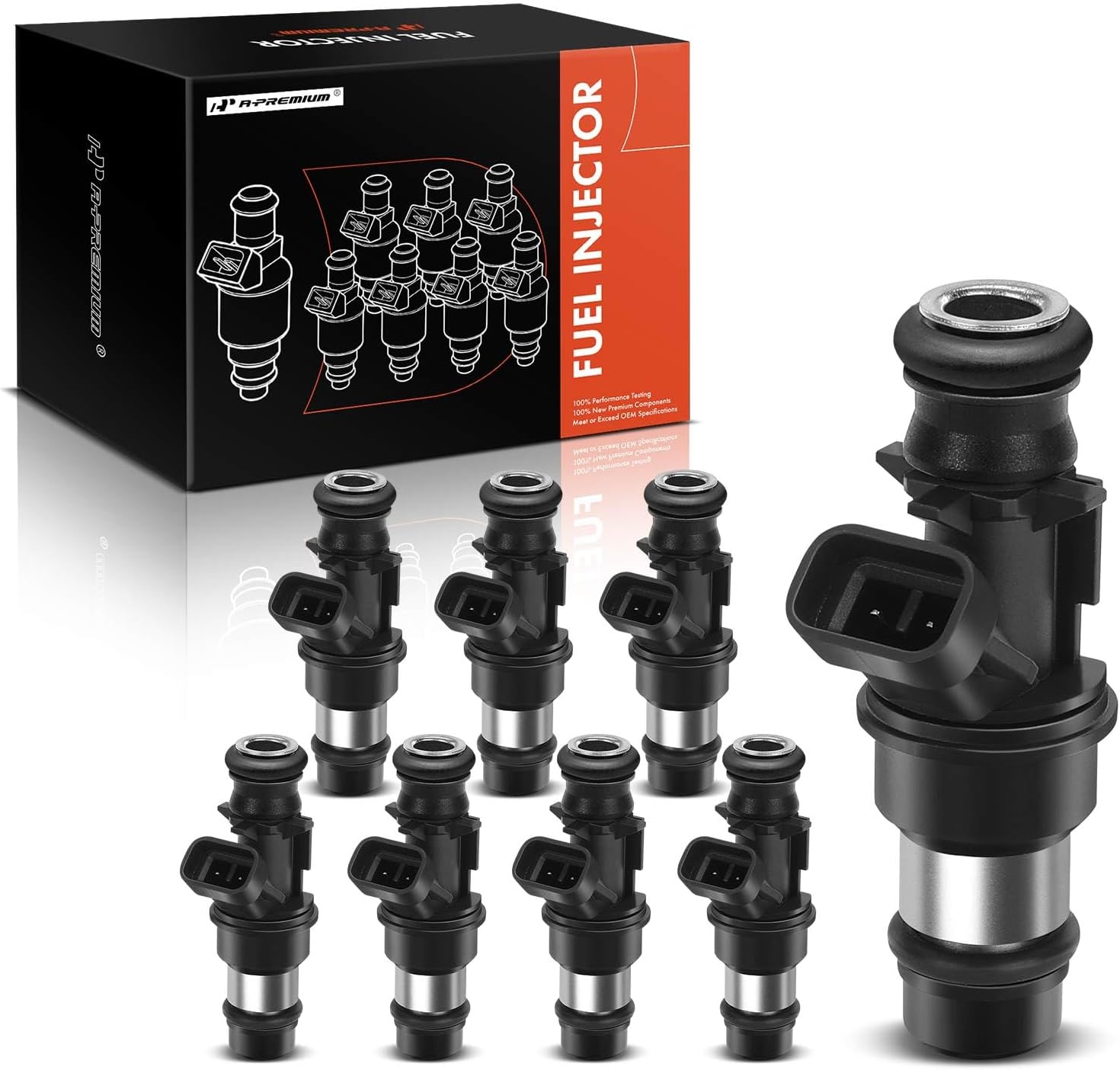 Amazon.com: A-Premium Set of 8 Fuel Injector - Compatible with Chevy ...