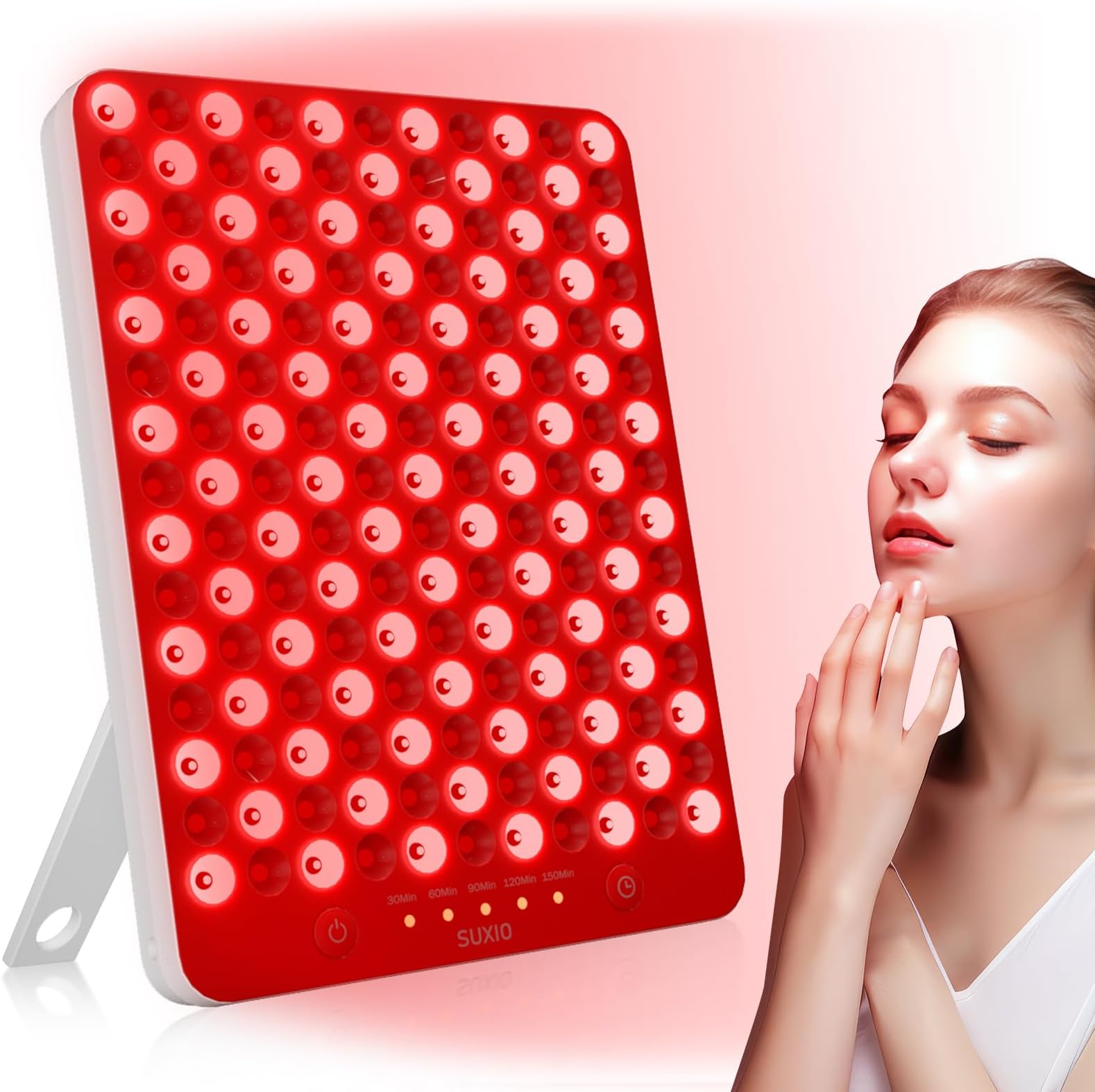 Amazon.com: SUXIO Red Light Therapy lamp - 165 LED Red Light Therapy ...