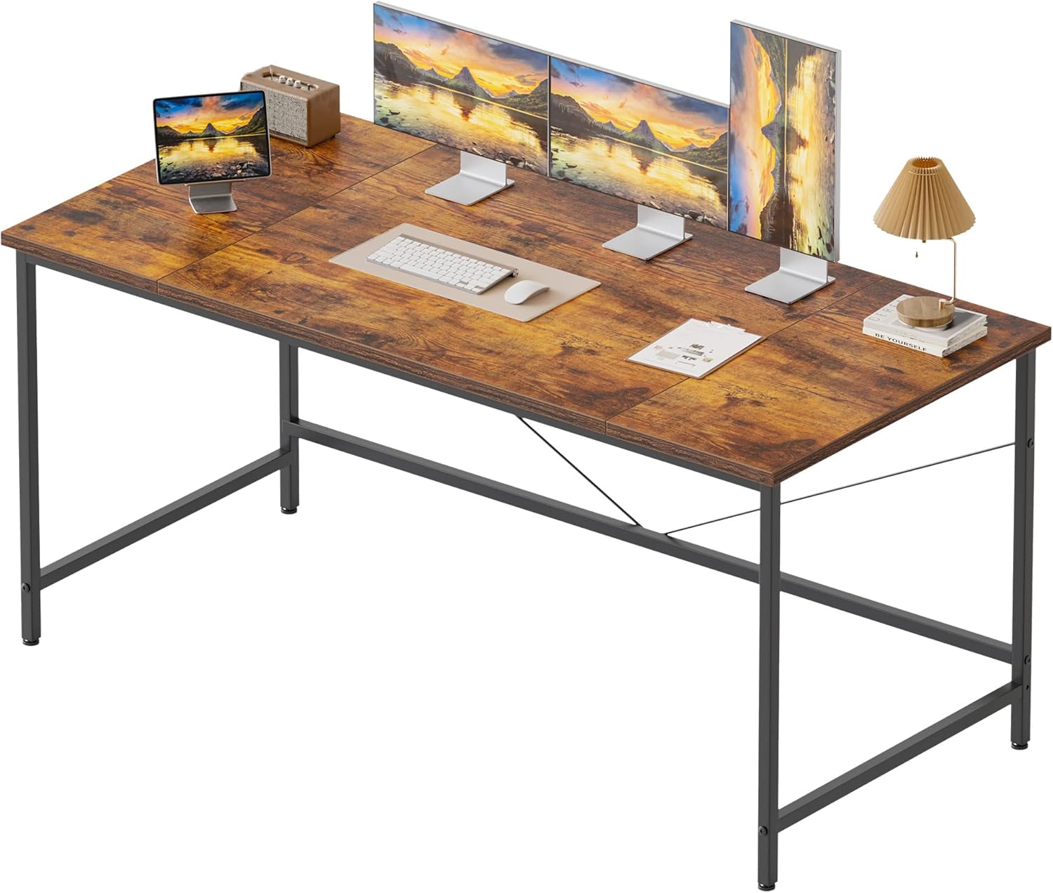Mericonia 140x50 cm Computer Desk, Gaming Desk for Small Spaces, Modern ...