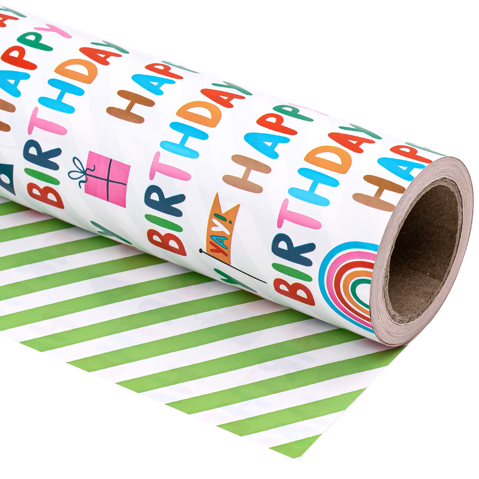 Snapklik.com : WRAPAHOLIC Reversible Wrapping Paper - Mini Roll - 17 ...