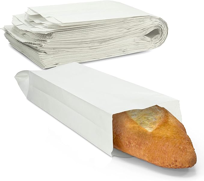 Amazon.com: MT Products White Paper Bread Bags for Homemade Bread - 5. ...