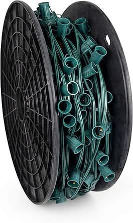 Amazon.com: Pro Christmas C9 Light Cord - 250 ft Spool, 166 Bulb ...