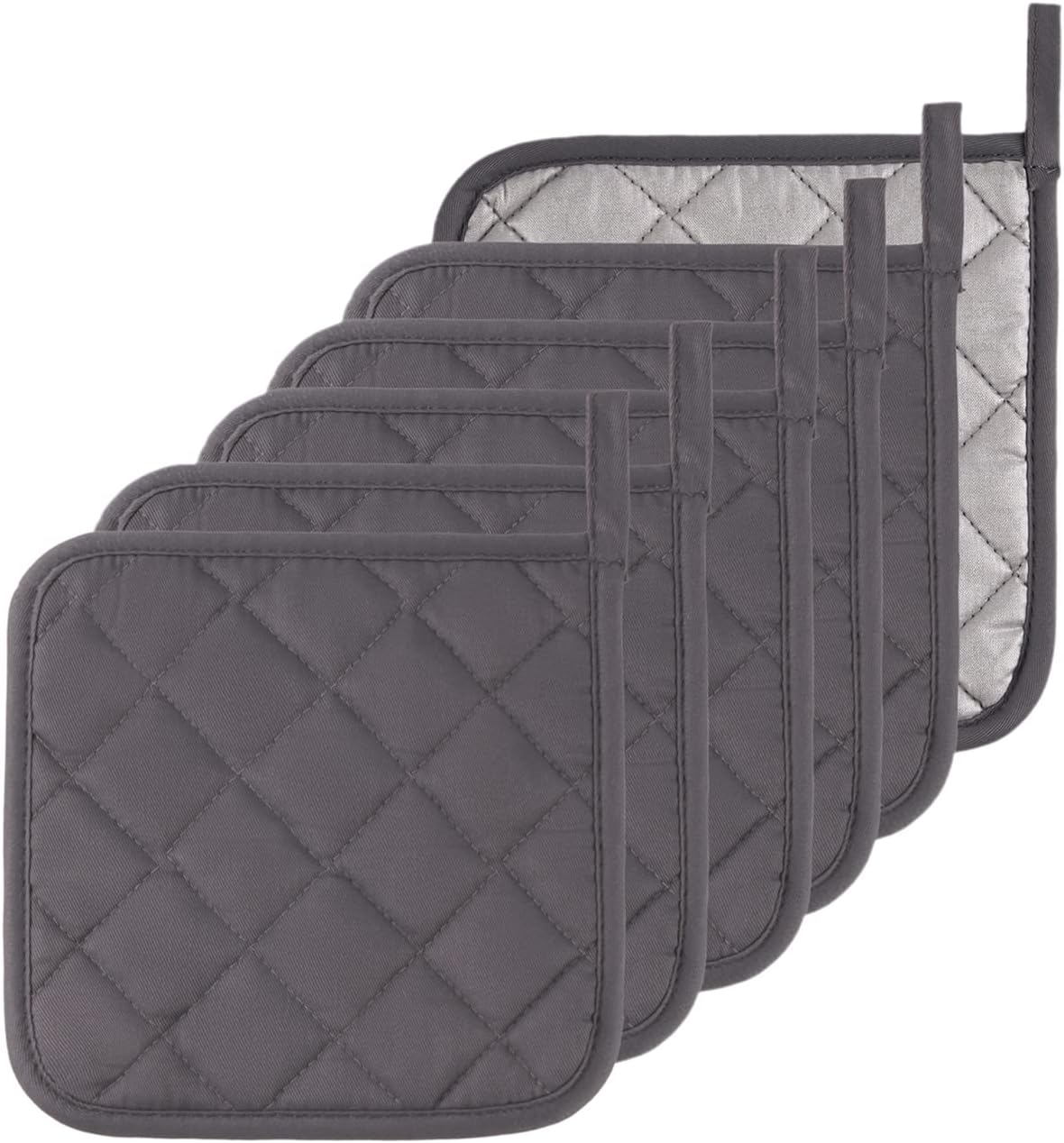 Amazon.com: American Linen (Ten) 10 Pack Pot Holders 6.5 Square Solid ...