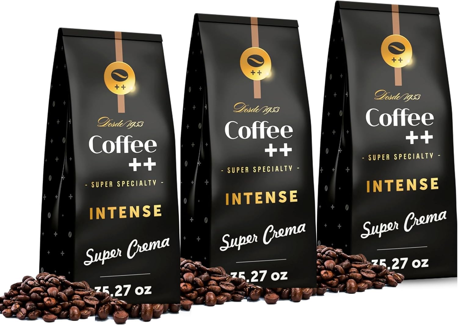 Coffee Mais, Café Especial em Grãos 1kg Super Crema, 3 unidades ...