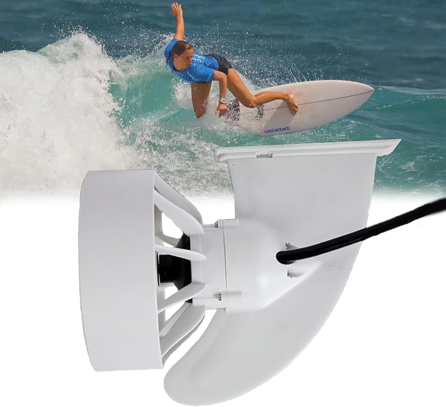 Amazon.com: Kindevieft 380W Brushless Motor Electric Surfing Fin ...