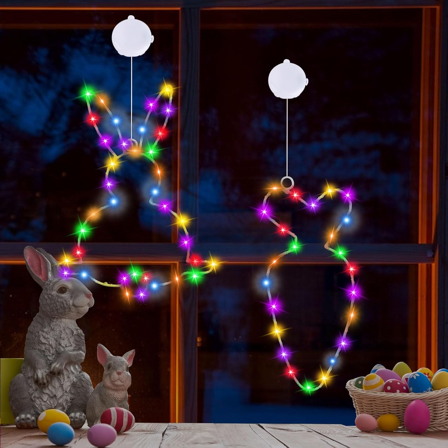 Amazon.com: Easter Decoration Lights for Home Decor, 2 Pack Easter ...