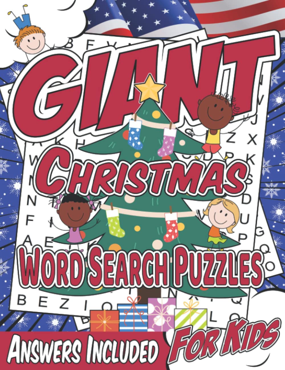 GIANT CHRISTMAS WORD SEARCH PUZZLES FOR KIDS: Large Print, Fun and ...