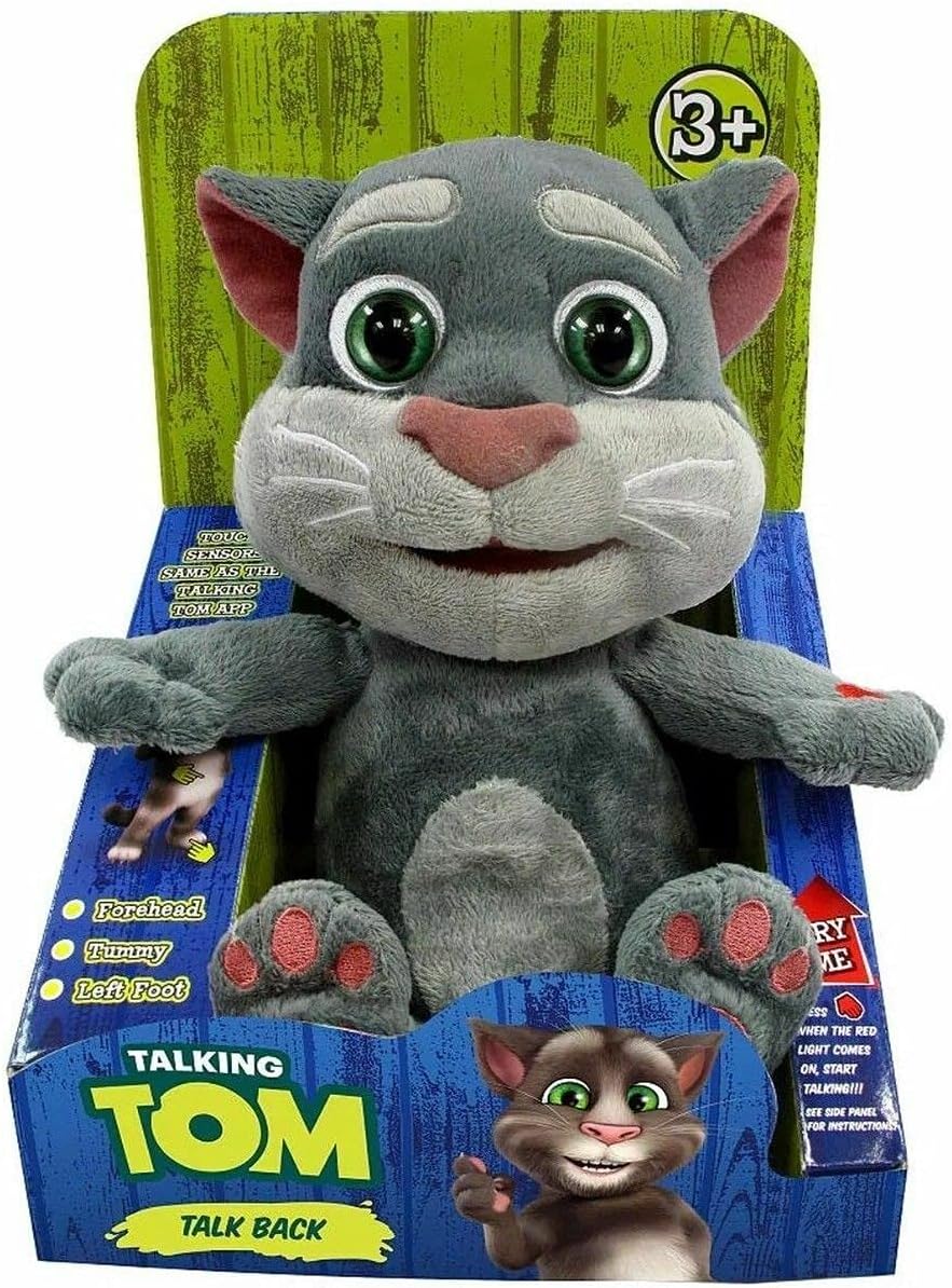 Talking Friends Talking Tom Animated Interactive Stuffed Cuddly Plush ...
